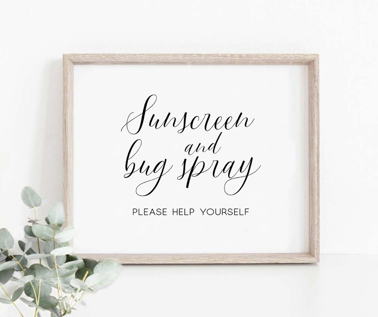 Sunscreen and Bug Spray Sign,wedding Signs ,outdoor Wedding Signs ...