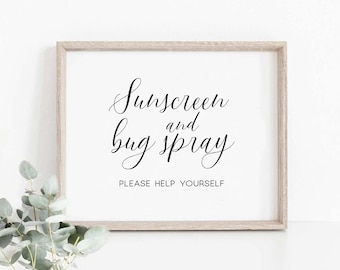 Wedding Signs Bug Spray - Etsy