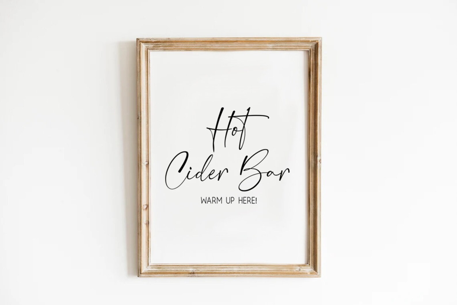 Hot Cider Bar Sign, Hot Cider Bar Printable, Hot Beverage Bar Sign ...