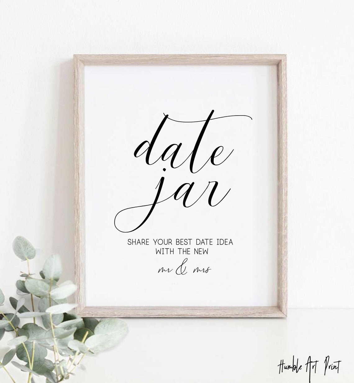 Date Jar Sign, Date Jar Sign Wedding, Date Night Ideas Sign, Date Jar ...