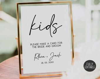 Kids Please Make a Card for the Bride - Etsy
