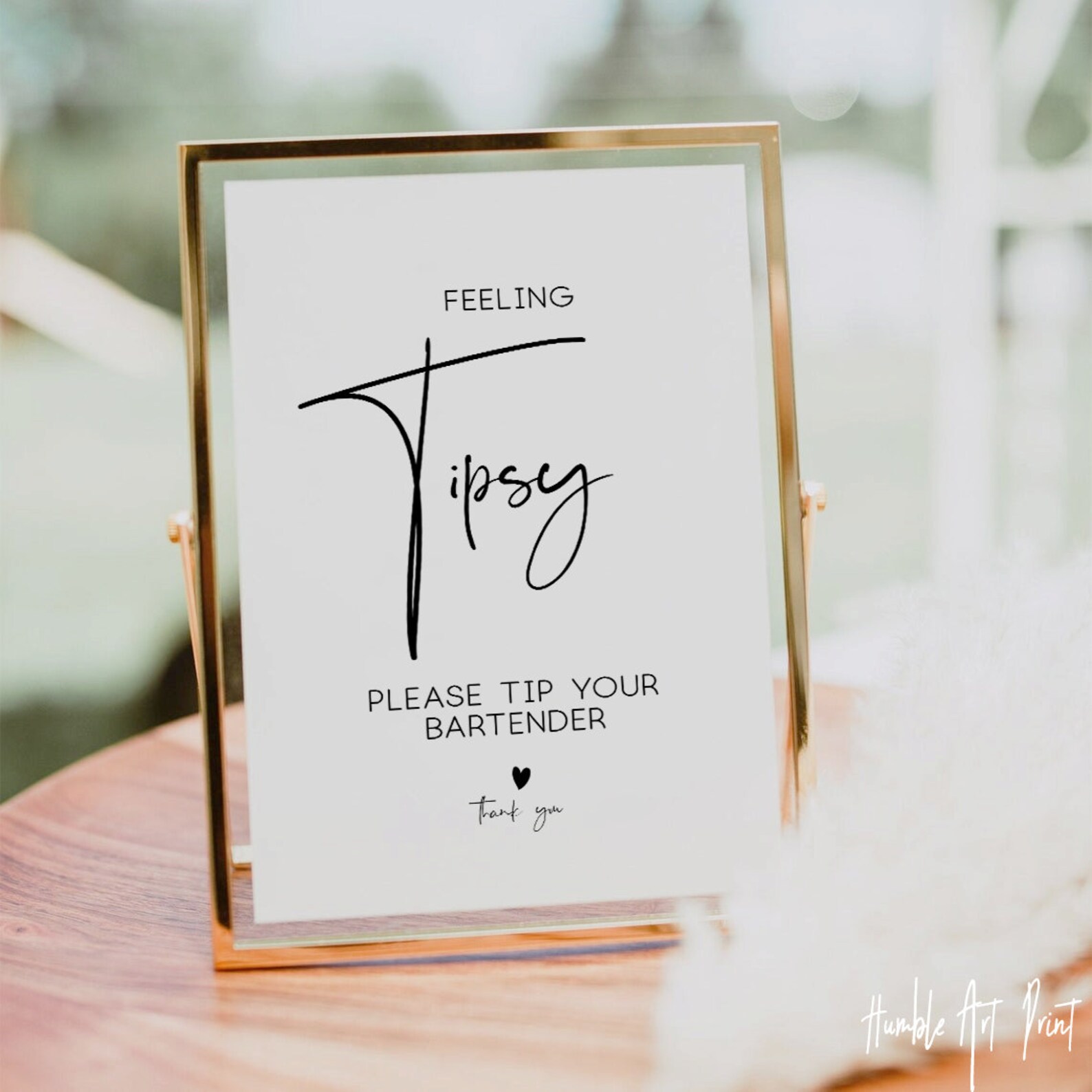 Bartender Tip Sign Bartender Tipping Signprintable Tip - Etsy