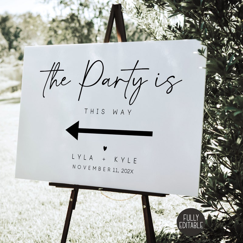This Way Sign - Etsy