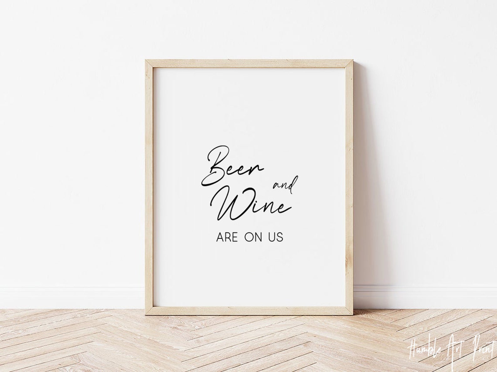 Beer and Wine Sign, Beer and Wine Party Sign, Open Bar, Wedding ...