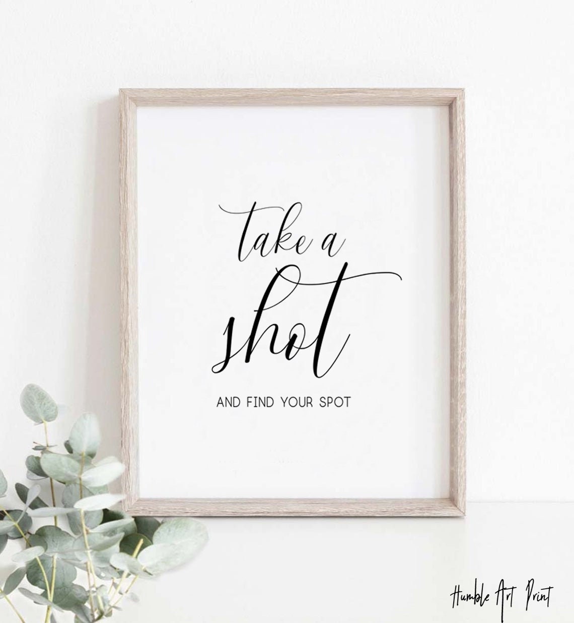 Take A Shot and Find Your Spot, Wedding Signs, Wedding Seating Sign ...