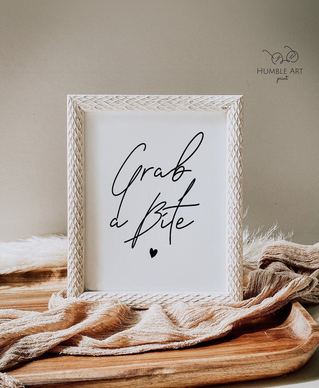 Grab a Bite Food Table Sign, Buffet Table Sign, Wedding Signs, Food ...