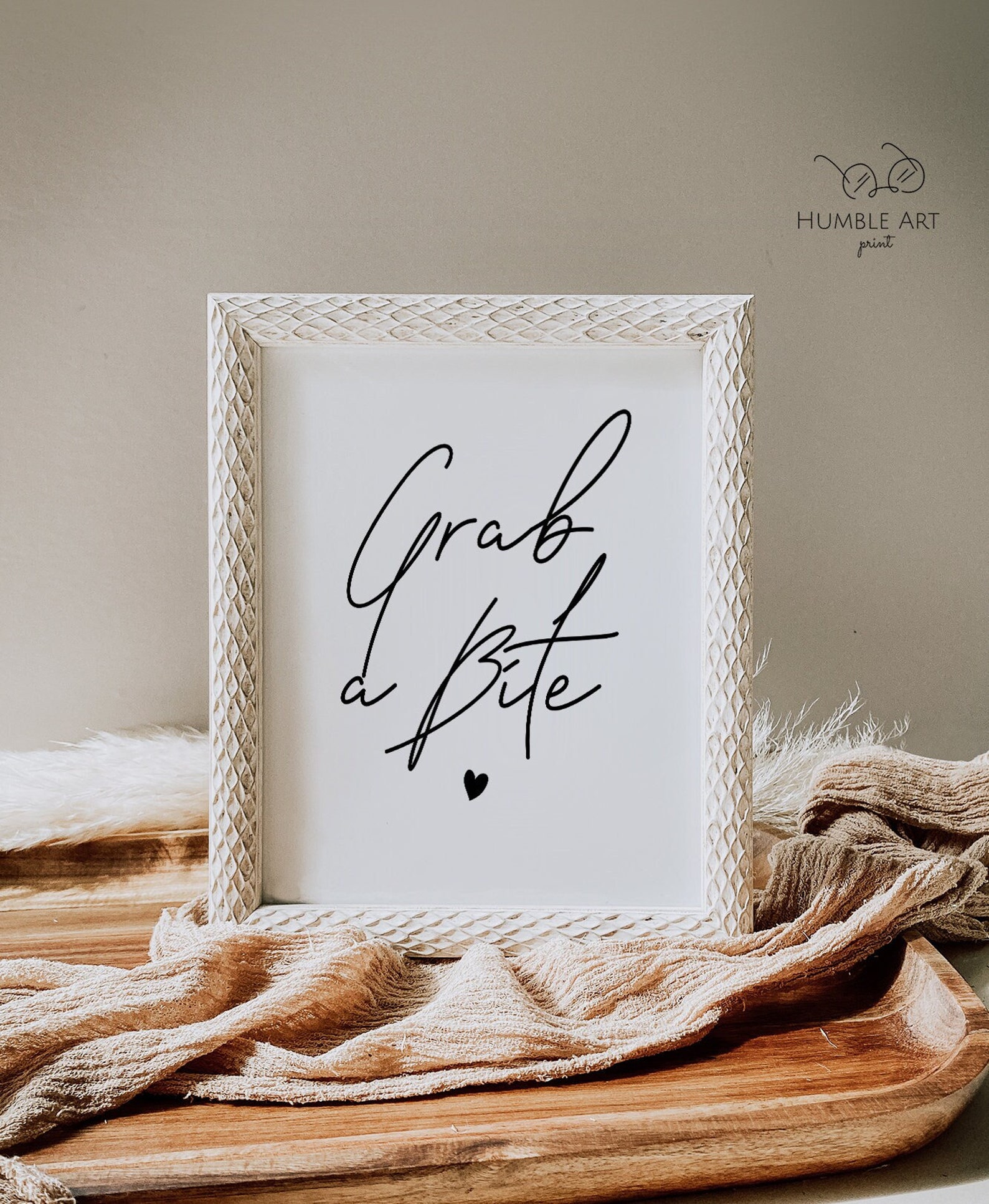 Grab a Bite Food Table Sign Buffet Table Sign Wedding Signs - Etsy