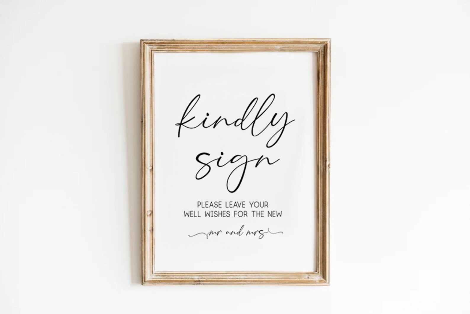 Kindly Sign Our Guestbook Well Wishes Signprintable Guest - Etsy