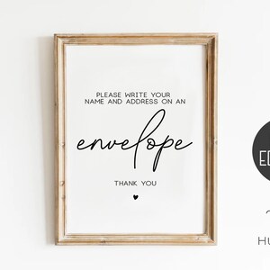 Please Write Your Name and Address on an Envelope, Envelope Sign ...
