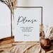 Unplugged Ceremony Sign, Simple Minimalist Wedding Sign, Unplugged ...