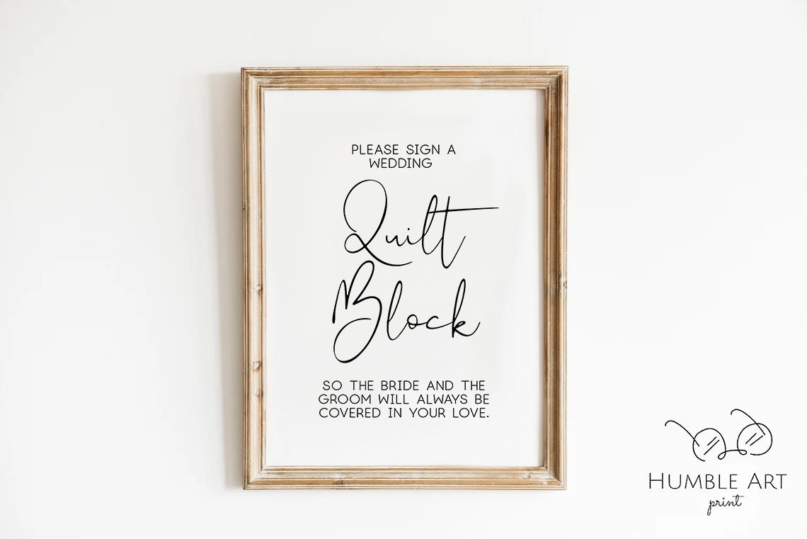 Please Sign Our Guest Quilt Wedding Quilt Guestbook Sign - Etsy