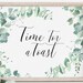 Time for A Toast Sign Print wedding Waffle Bar Sign Bar Cart - Etsy