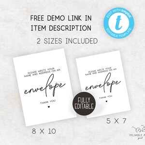 Please Write Your Name and Address on an Envelope, Envelope Sign ...