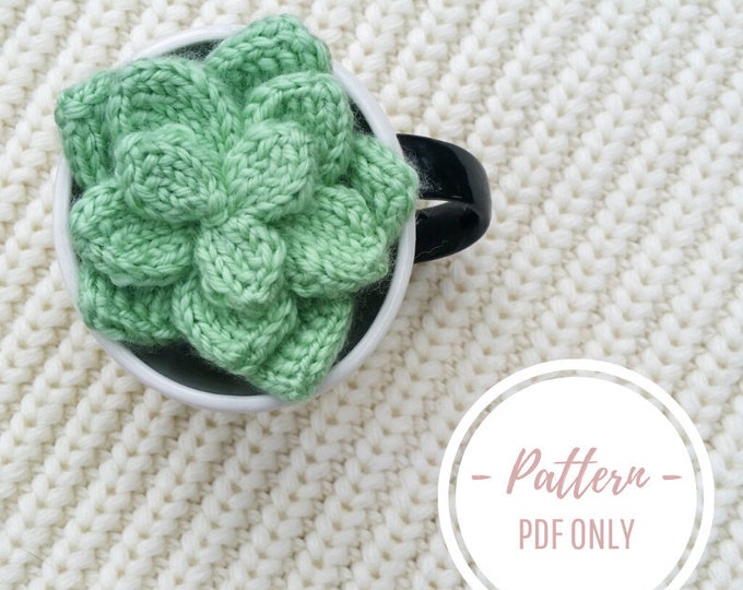PATTERN PDF: Knitting Pattern Digital Download Succulent - Etsy