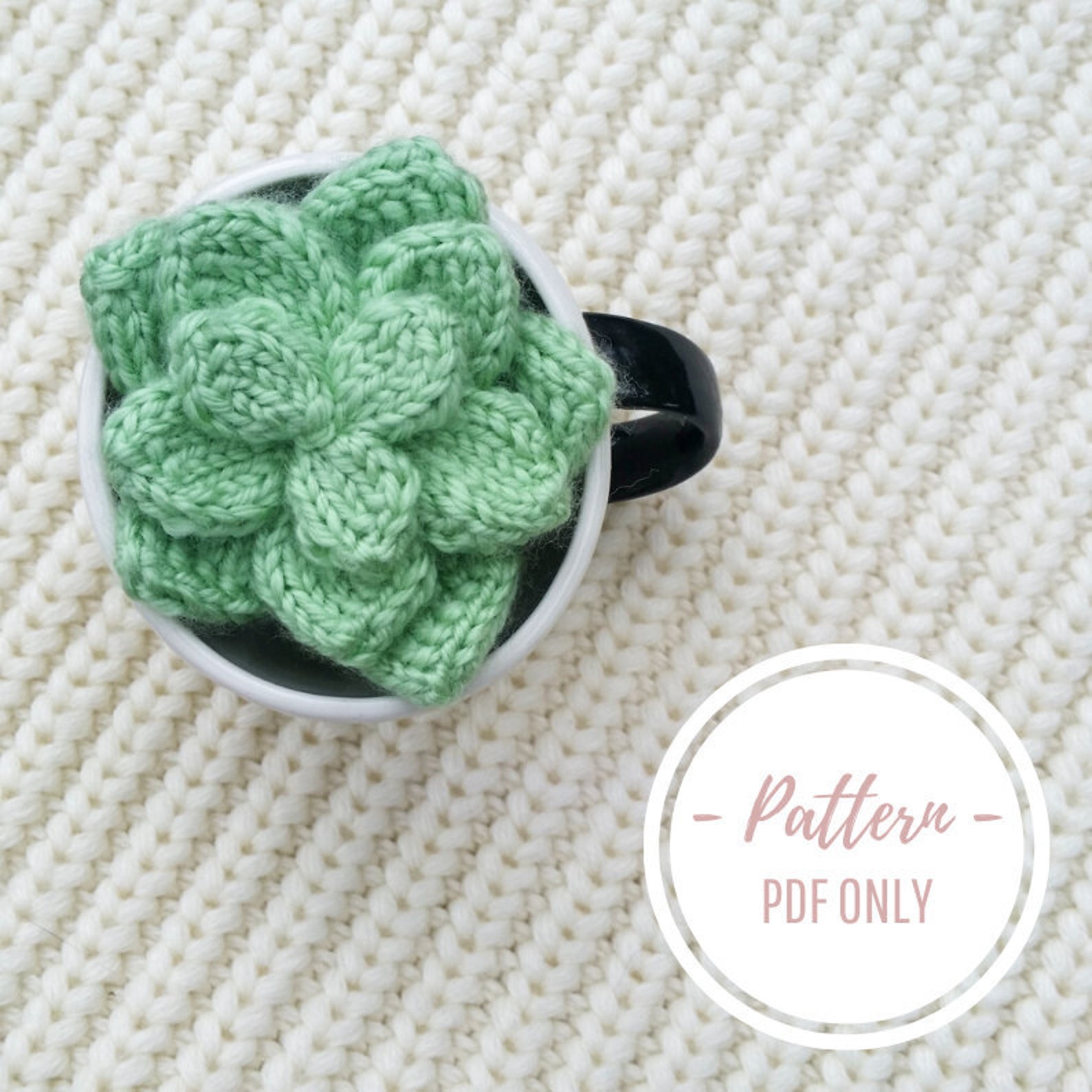PATTERN PDF: Knitting Pattern Digital Download Succulent - Etsy