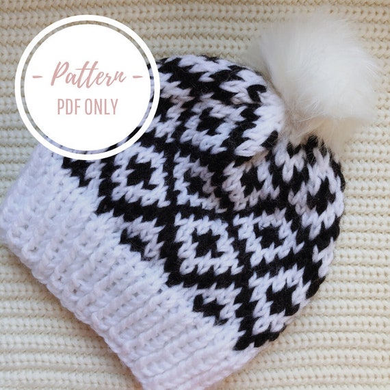 PATTERN PDF: Knitting Pattern Digital Download Geometric | Etsy