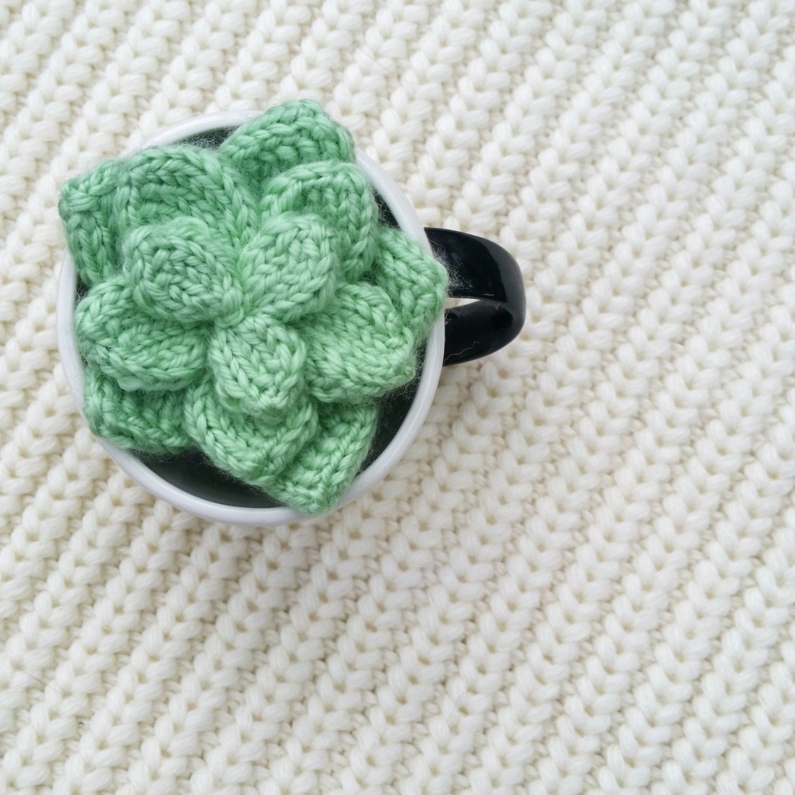 PATTERN PDF: Knitting Pattern Digital Download Succulent Plant, Home ...