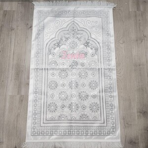 Adult Size - White Shimmer Prayer Mat - Etsy