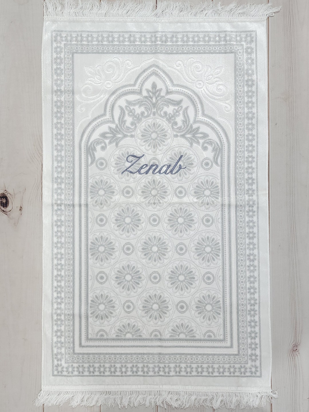 Adult Size - White Shimmer Prayer Mat - Etsy