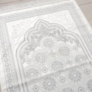 Adult Size - White Shimmer Prayer Mat - Etsy