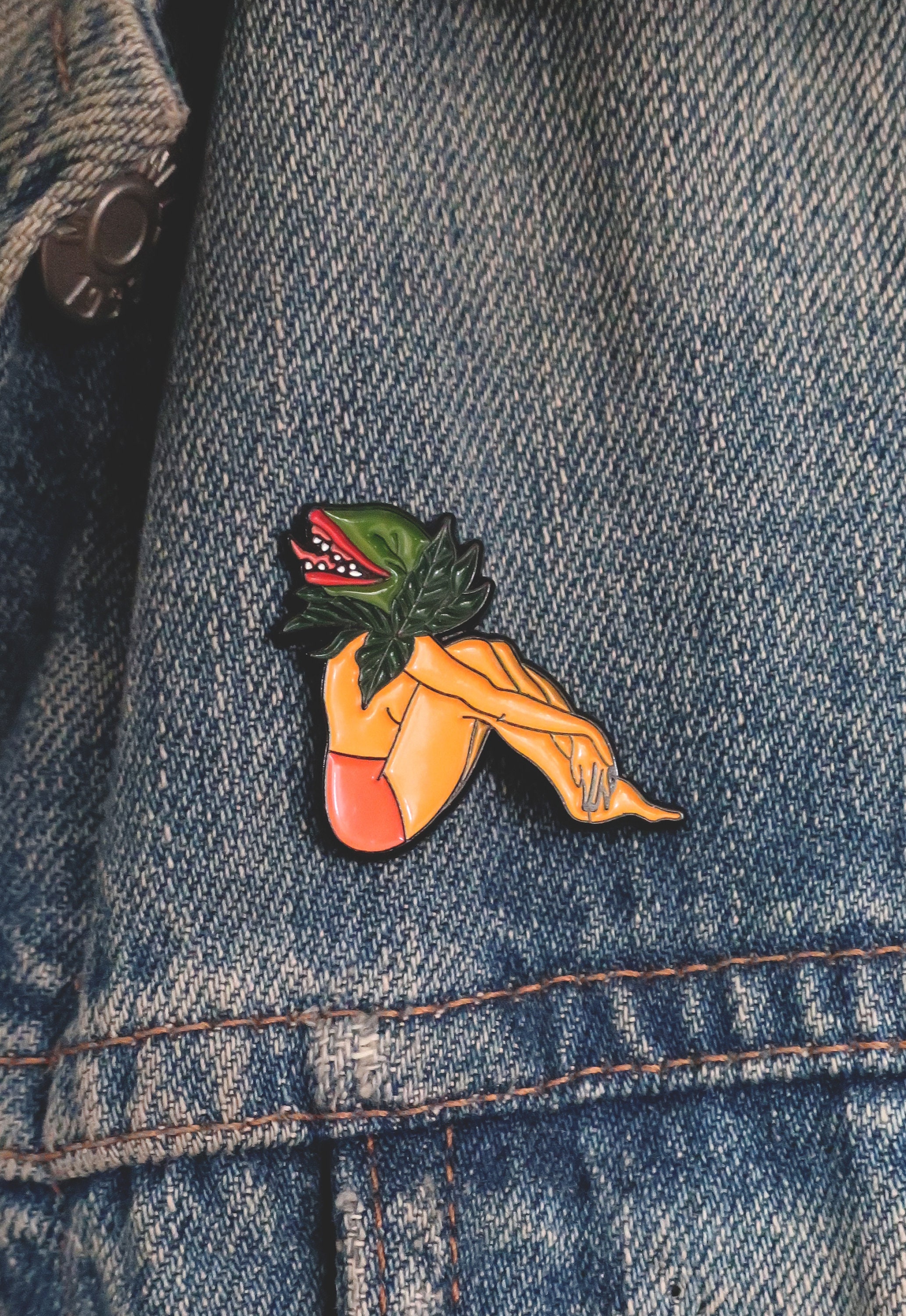 Audrey Pin up Ghoul Enamel Pin Spooky Pin Halloween Pin - Etsy