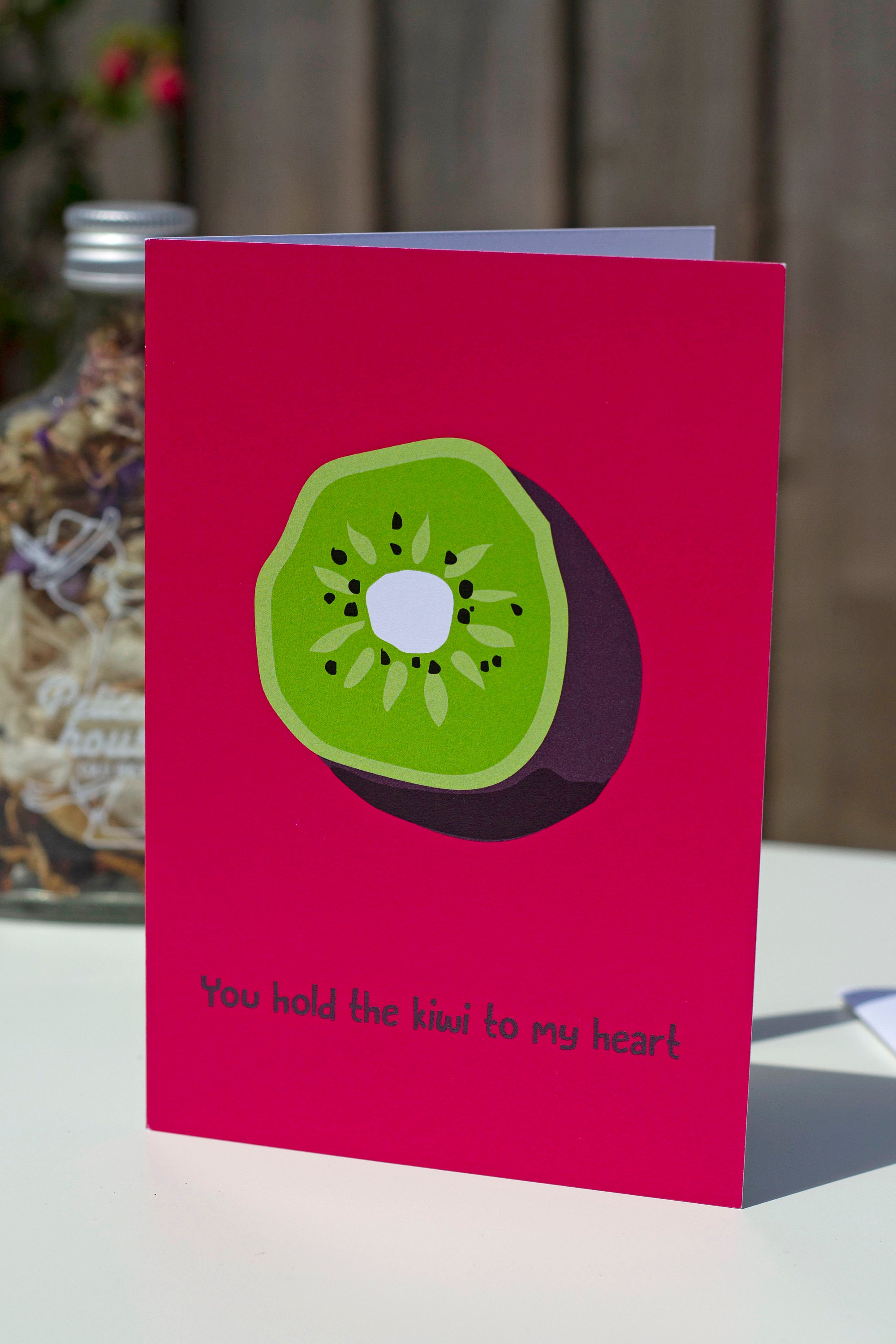 Kiwi card, love card, valentines card, fruit pun cards - Etsy.de