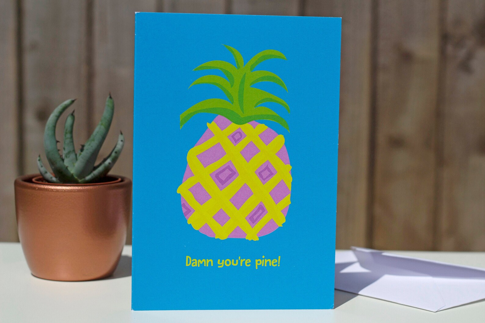 Pineapple Card, Love Card, Valentines Card, Anniversary Card, Fruit Pun ...