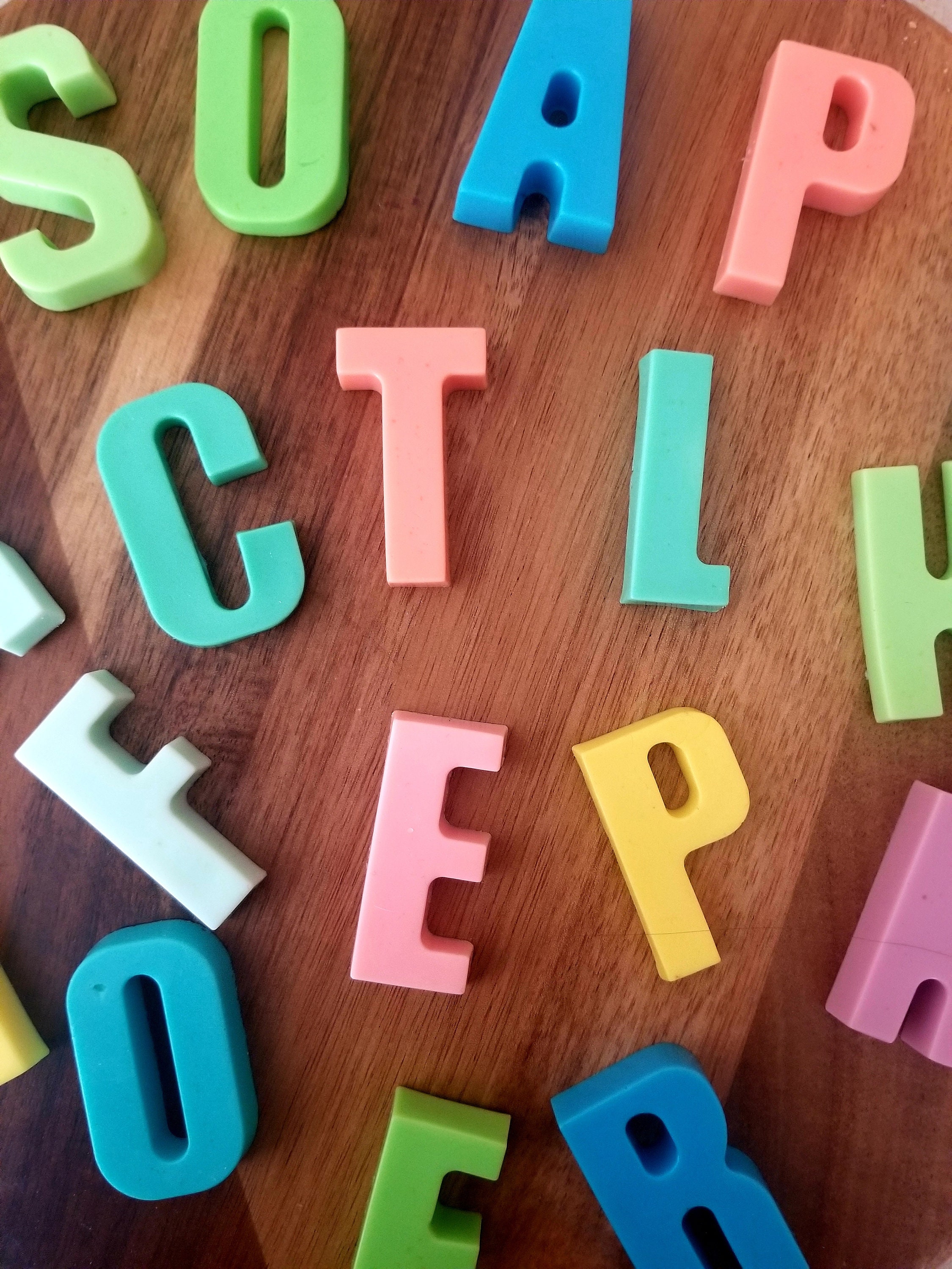 Customized Letter Soap for Kids-name Soap-gifts for Kids-rainbow Soap ...