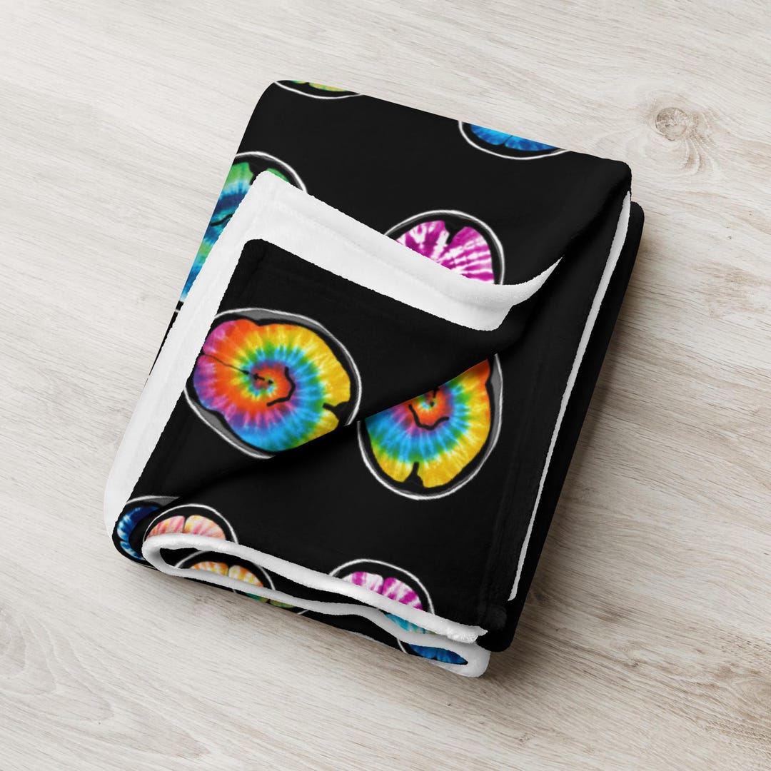 BRAIN SCANS Rainbow Tie Dye Blanket| Neurology| Neurologist ...