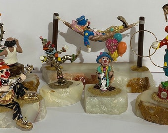 RONALD LEE Clownsarthobo With Umbrella, Hitchhiking Hobo, Clown W/ Hot ...