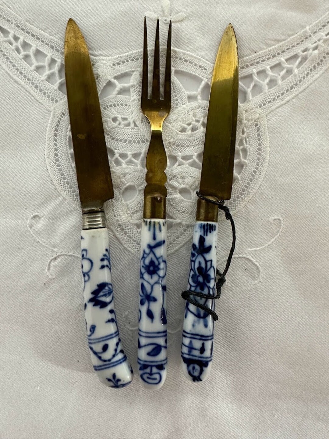 Delft Knives and Fork - Etsy