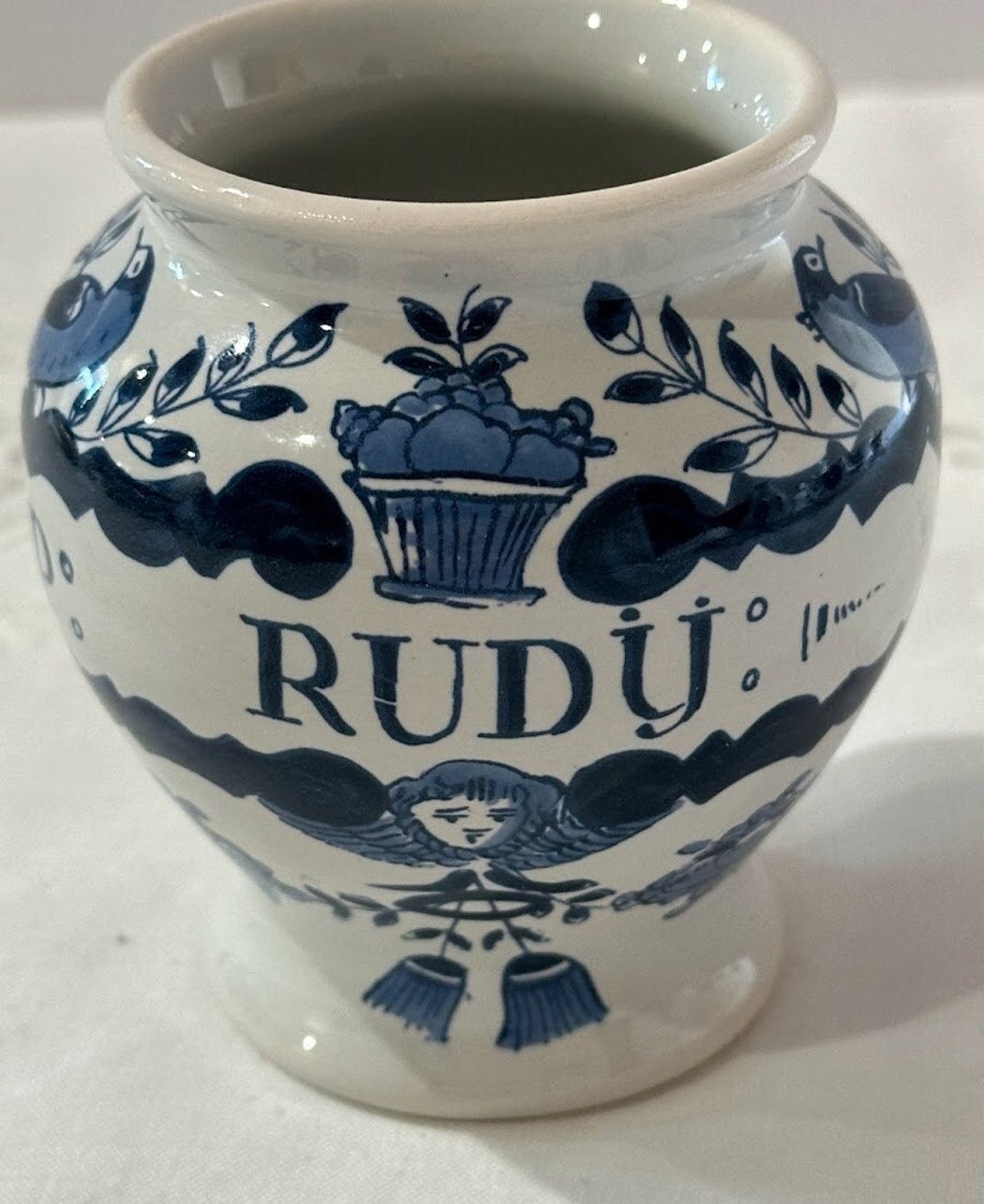 Vintage Medicinal Delft Apothecary Pot From Holland - Etsy