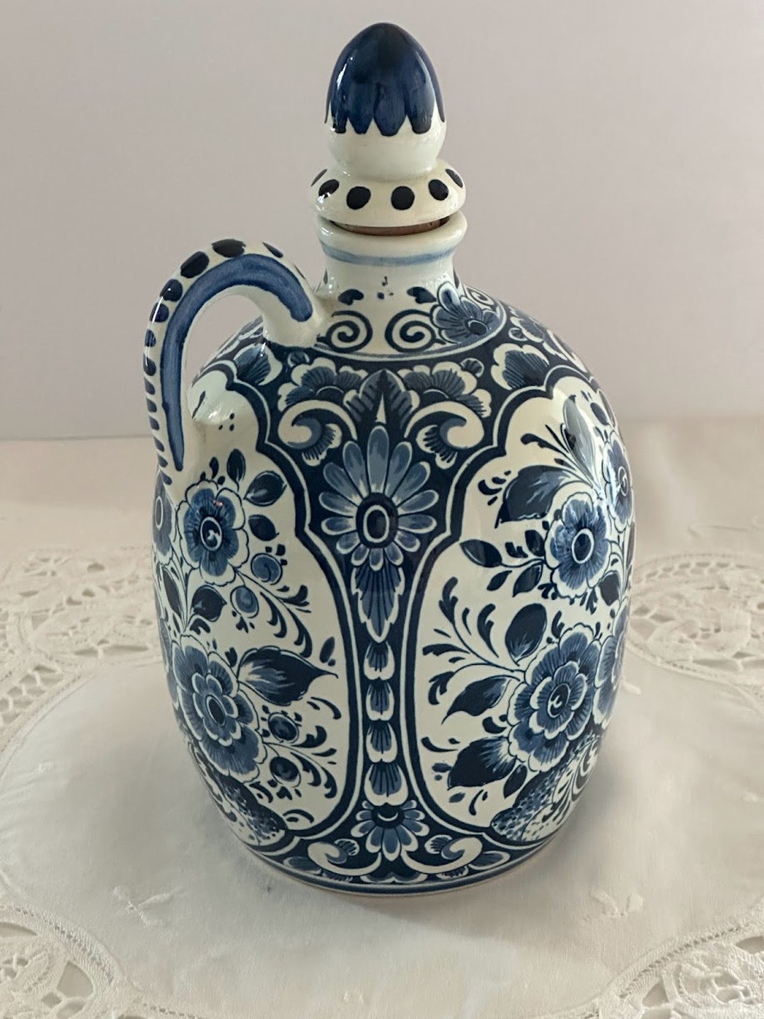 Delft Blue Jug ~ Hand Painted From Holland ~ Vintage - Etsy