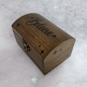 A Beautiful Large Magical Believe Bell in a Rustic Wooden Box for a ...