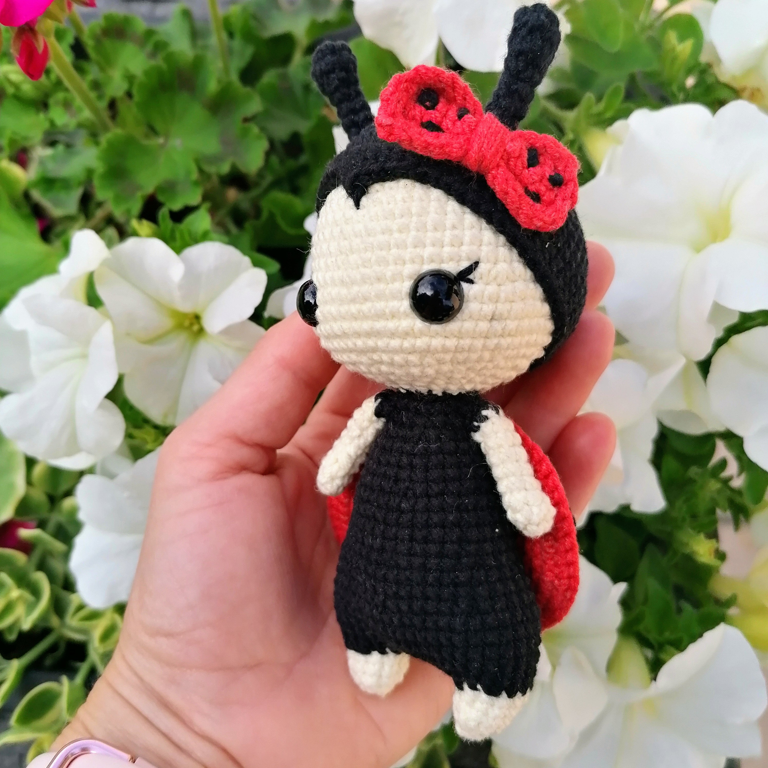 Crochet Ladybird Rattle Baby Plush Rattle Kawaii Toy - Etsy