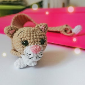 Crochet Bookmark Pattern Cat / Kitty, Tiger, Crochet Digital, PDF, 2in1 ...