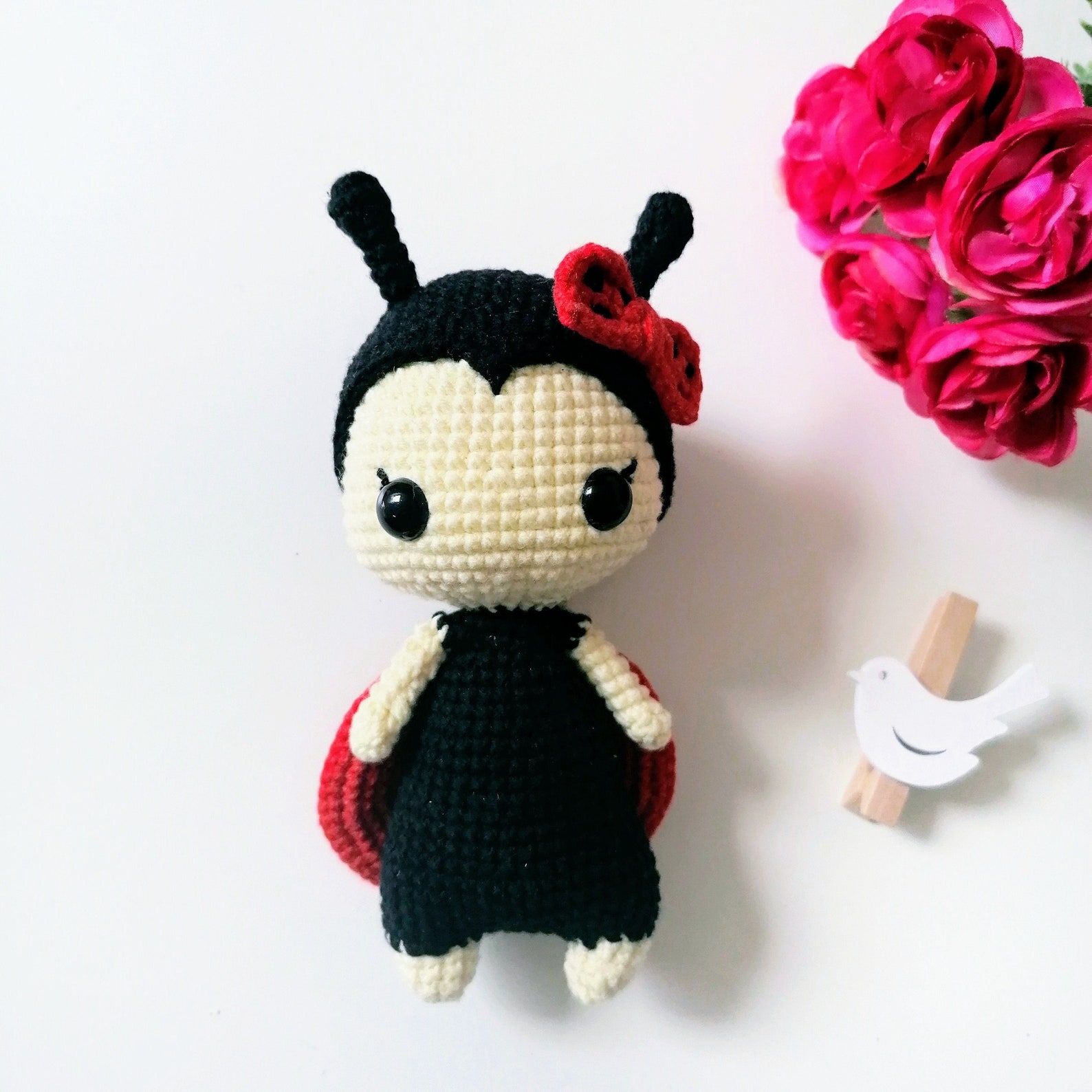Crochet Ladybird Rattle Baby Plush Rattle Kawaii Toy - Etsy