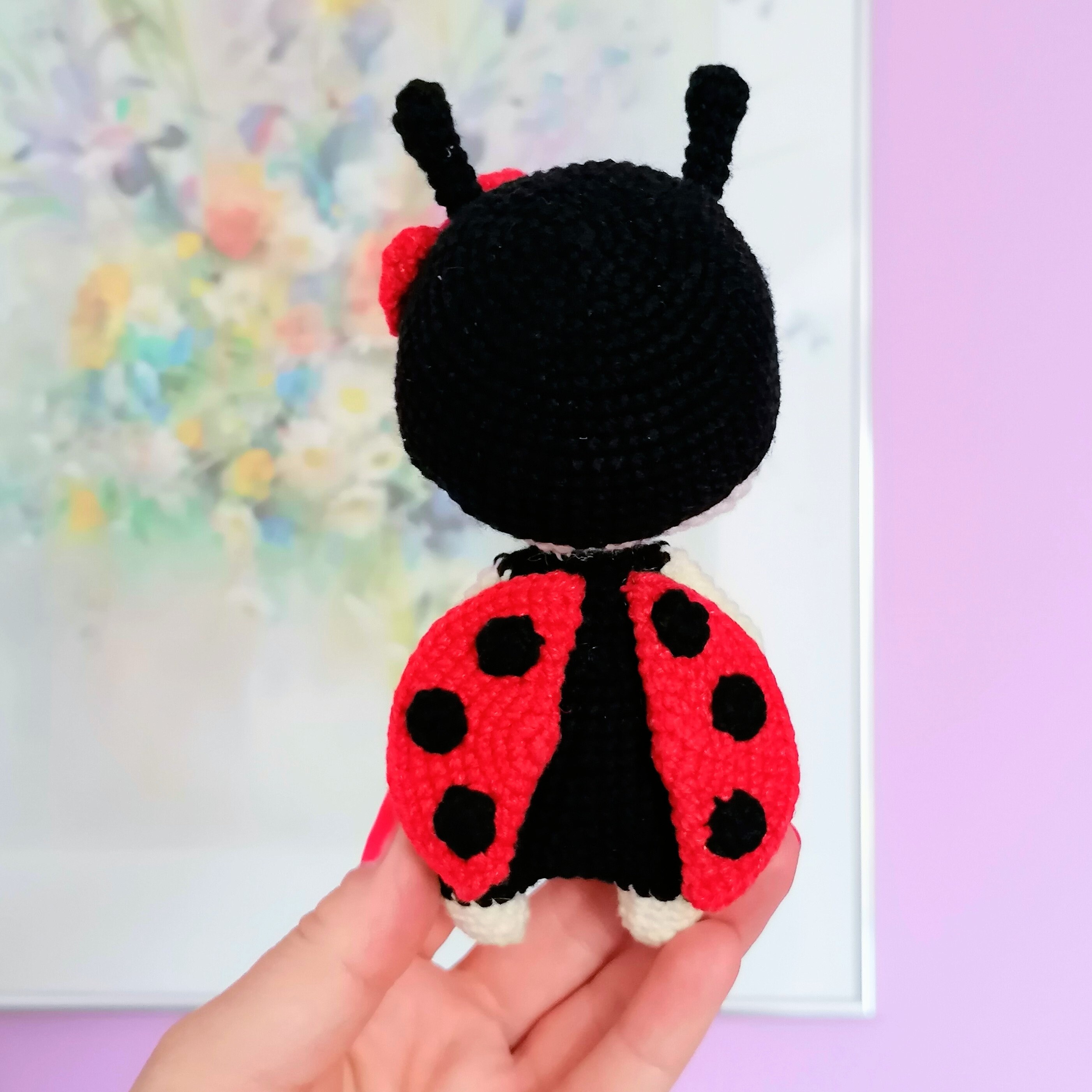 Crochet Ladybird Rattle Baby Plush Rattle Kawaii Toy - Etsy