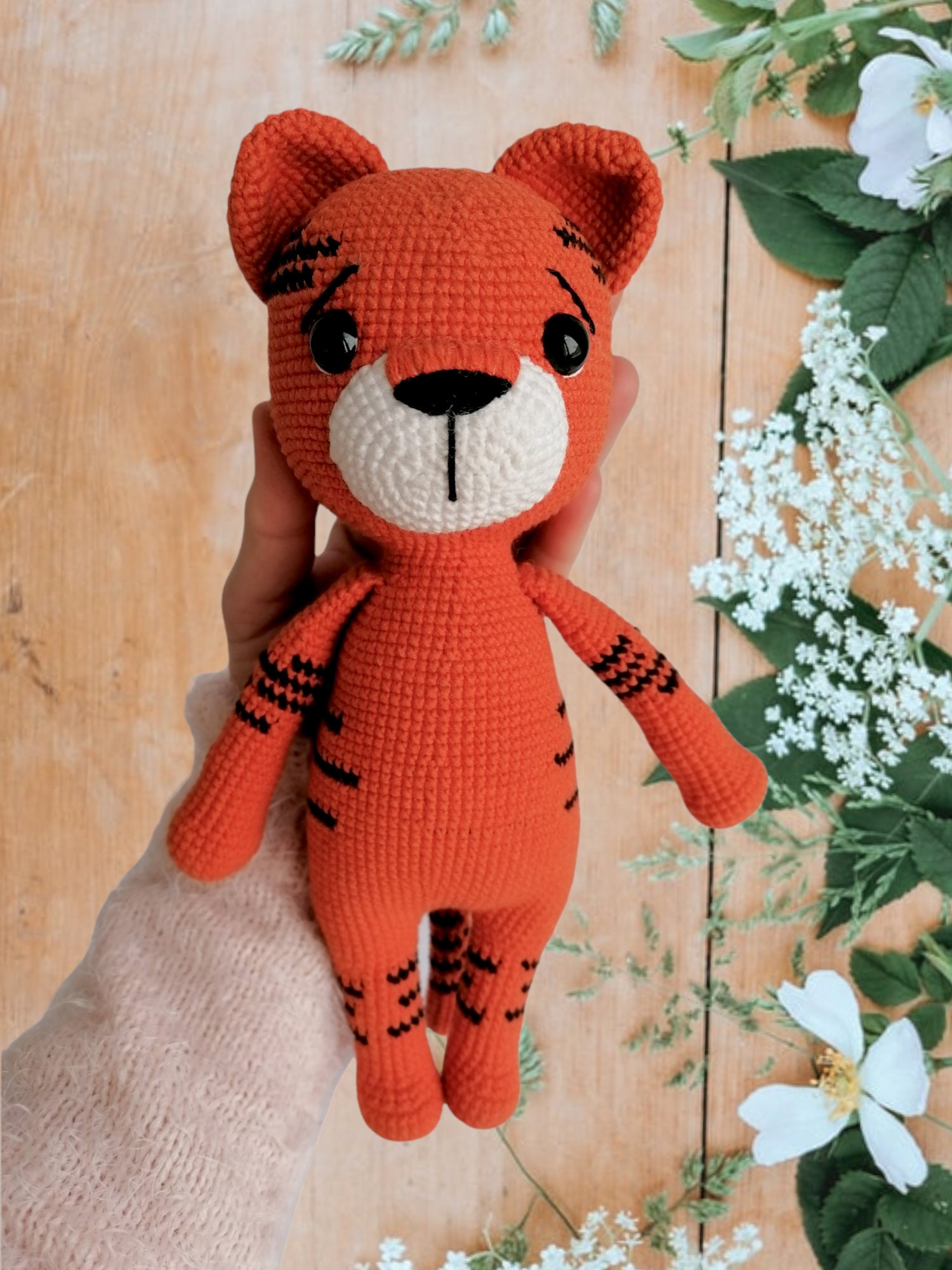 Crochet Tiger Niko, Pattern PDF English (US) / Polish, Digital ...