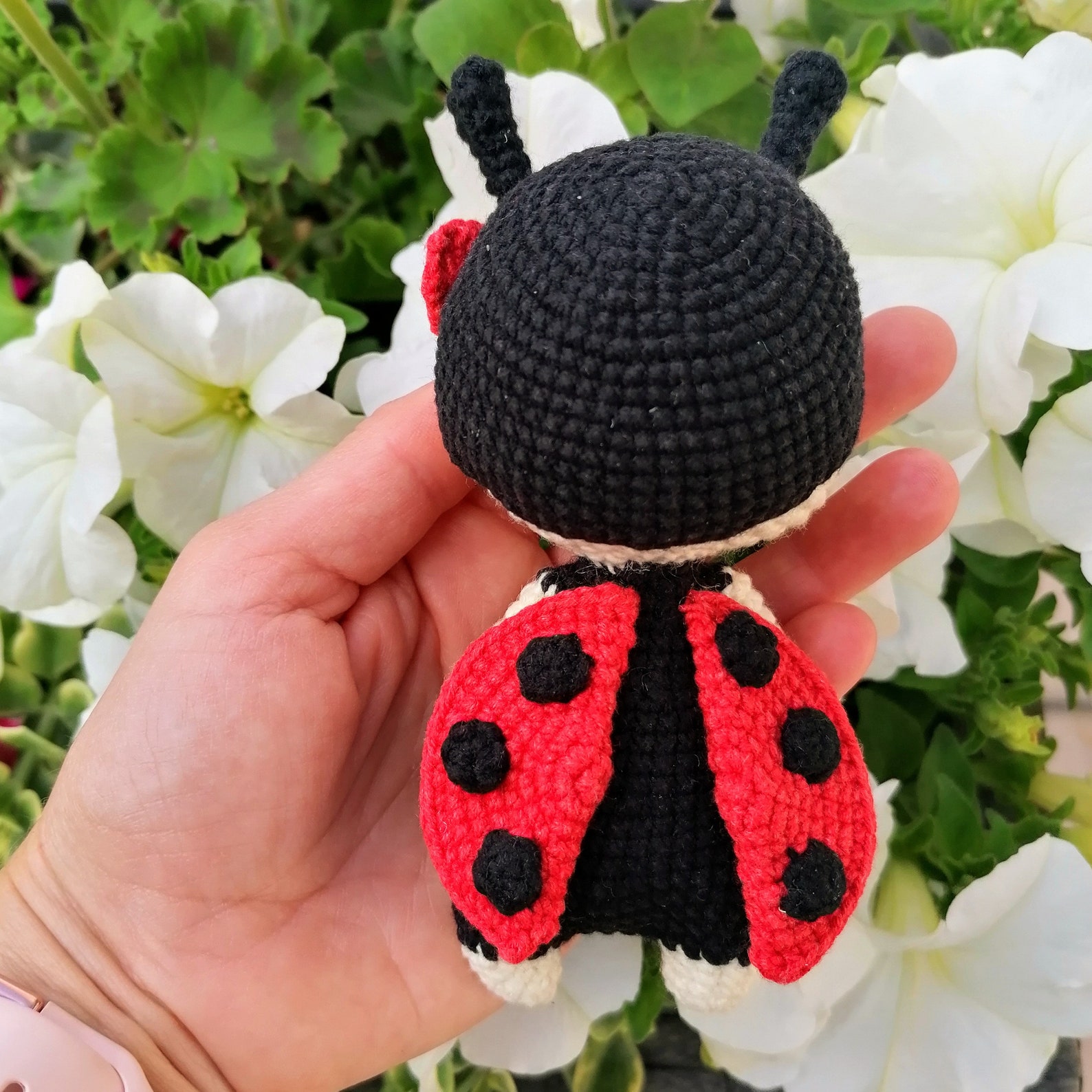 Crochet Ladybird Rattle Baby Plush Rattle Kawaii Toy - Etsy