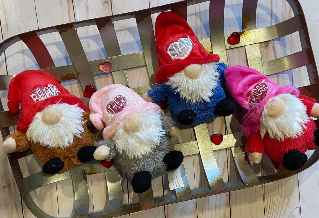 Valentine Gnome | Personalized Valentine’s Day Gnome | Plush ...