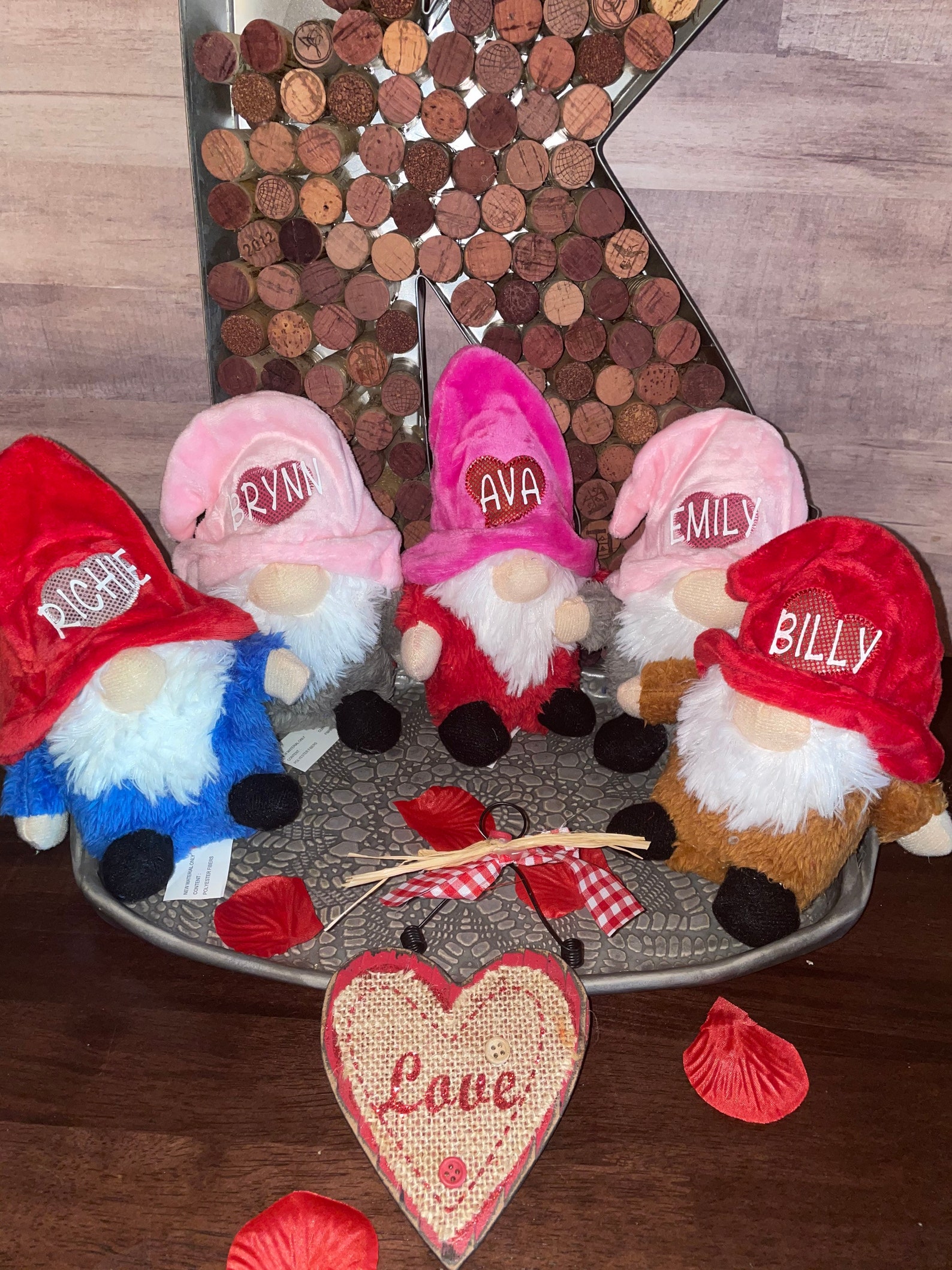 Valentine Gnome Personalized Valentines Day Gnome Plush - Etsy