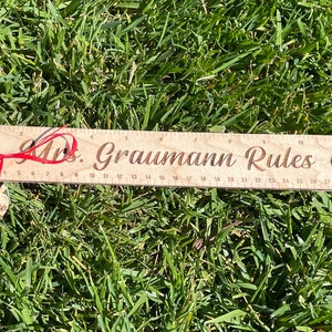 Personalized Wooden Ruler | Teacher Appreciation Ruler | Back to School ...