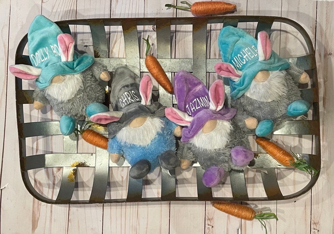 Easter Bunny Gnome | Personalized Easter Gnomes | Plush Personalized ...
