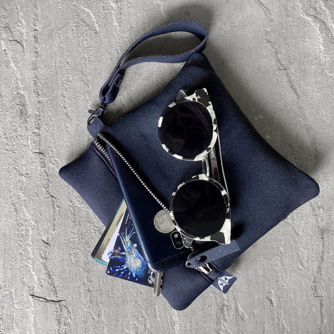 Square Pouch Bag Recycled From Wetsuits Mindful Manta - Etsy
