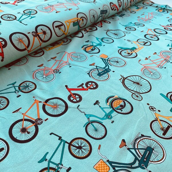 Bicycle Fabric - Etsy UK