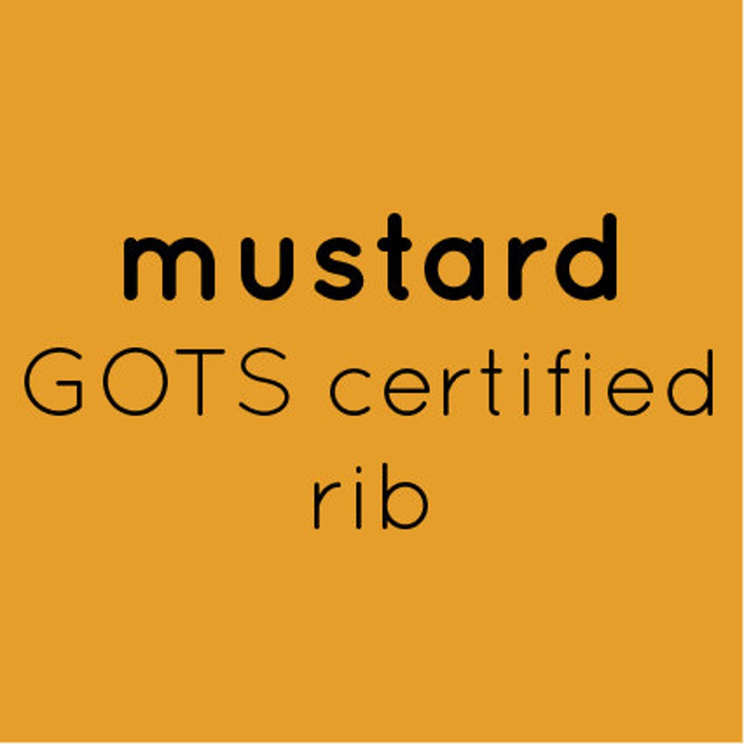 Mustard Wide Rib, Purple GOTS, Organic Rib, Cotton Elastane, Knit ...