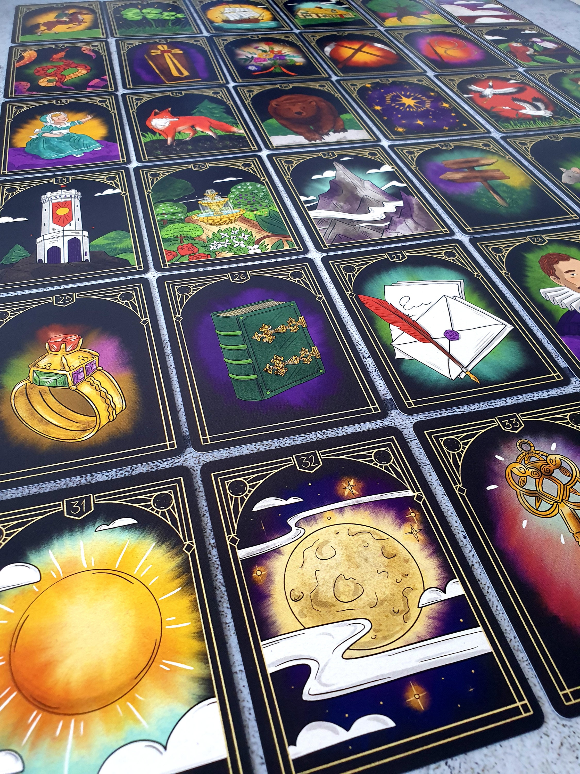 Lenormand Lenormand Deck Lenormand Cards Tarot Card Deck | Etsy UK