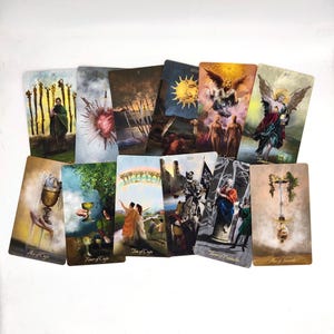 Gold Foil Baroque Tarot Deck With Guidebook, Velvet Bag & Cloth - Etsy