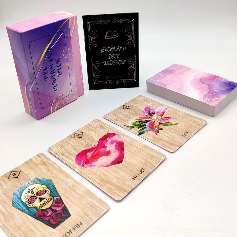 Lenormand Card Deck With Guidebook, 36 Divination Cards for Readings ...